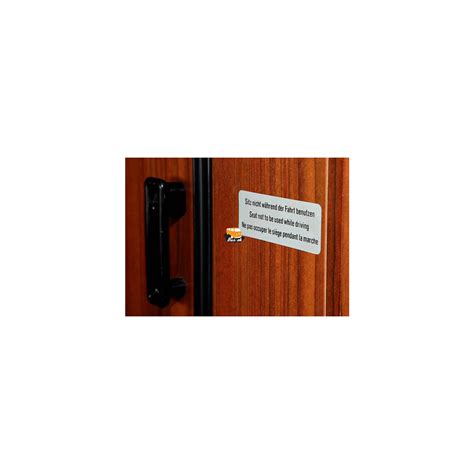Sticker Sitz während der Fahrt nicht benutzen 4 80
