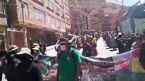 Marcha de cocaleros de Adepcoca reclama la liberación de su presidente