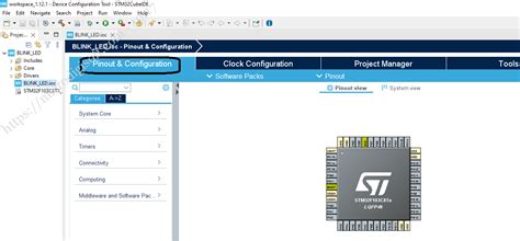 getting started with stm32 blue pill using stm32cube blinking led