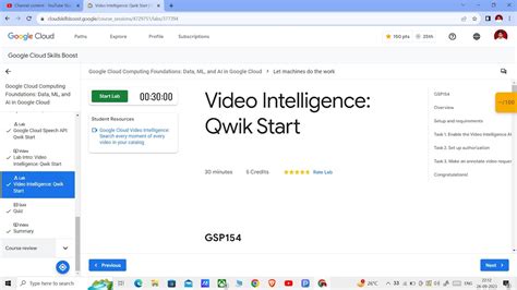 Video Intelligence Qwik Start Lab Solution Step By Step Tutorial