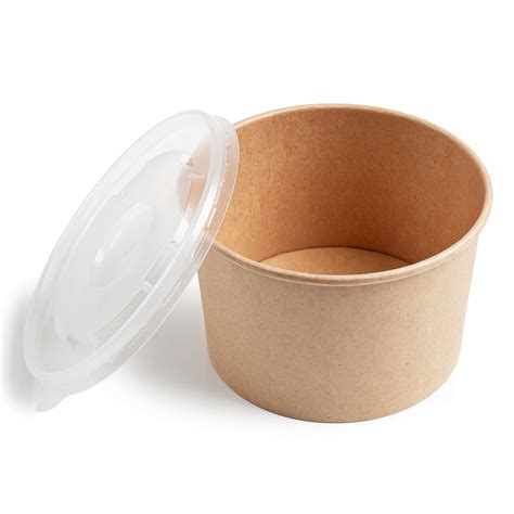 Pojemnik papierowy na zupę 520ml Ø112mm miska kubek z pokrywką PP 300