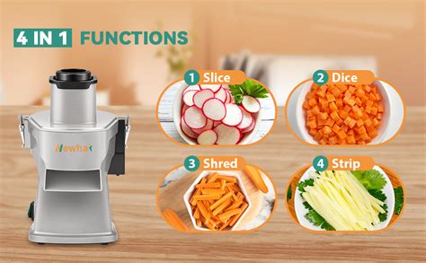 Newhai 4 In 1 Commercial Vegetable Chopper Multifunctional Automatic