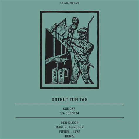 The Hydra Present Ostgut Ton Tag With Ben Klock Marcel Fengler Fiedel