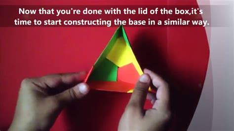 Useful Modular Origami Triangle Box Youtube