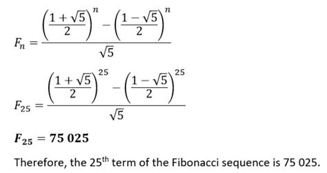 Fibonacci Sequence And Binet S Formula Hubpages