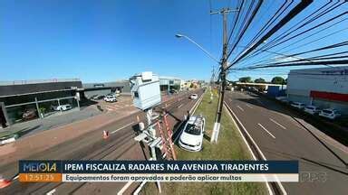 Meio Dia Paraná Londrina Ipem fiscaliza radares na avenida