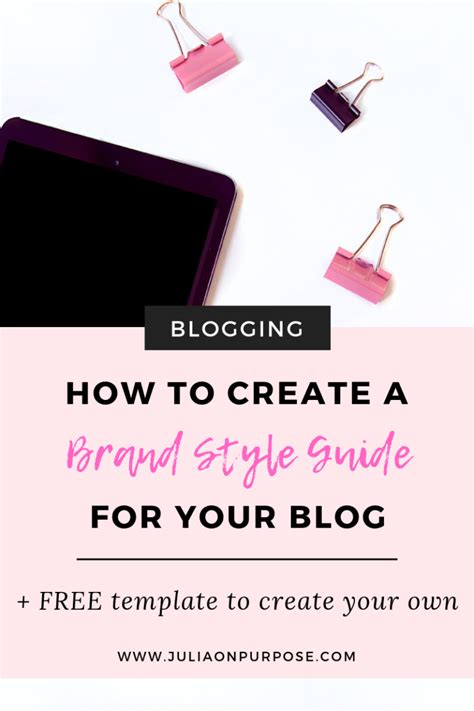 How To Create A Brand Style Guide For Your Blog Why You Need One And A