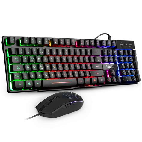 Buy Mafiti Rk Rainbow Backlit Gaming Keyboard Mechanical Feeling