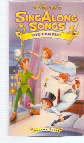 Disneys Sing Along Songs You Can Fly VHS Peter Pan Volume 3 EBay