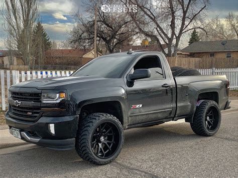 2018 Chevrolet Silverado 1500 Wheel Offset Aggressive 1 Outside
