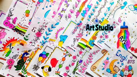 Presentation Ideas For School Front Page Design Scrapbook Frame