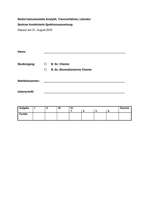 Klausur August Sommersemester 2016 Fragen Modul Instrumentelle