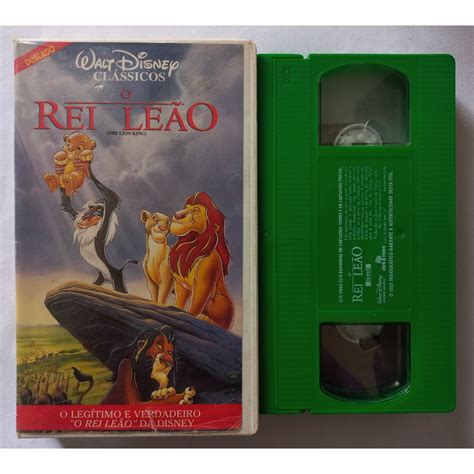 VHS O Rei Leão Fita Verde Original dublado Shopee Brasil