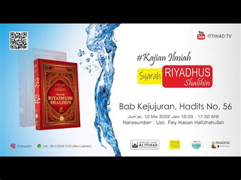 Bagian Syarah Riyadhus Shalihin Bab Kejujuran Hadits No Ust