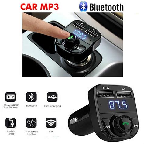 Transmetteur FM Bluetooth Kit Main Libre Voiture Bluetooth Chargeur