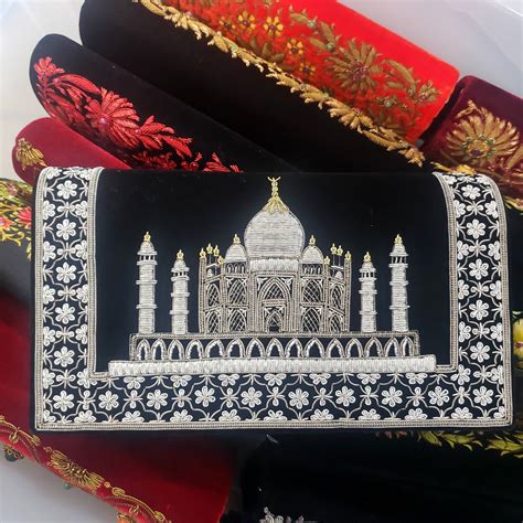 Taj Mahal Purse Indian Handbag Vintage Inspired Taj Mahal Clutch Bag