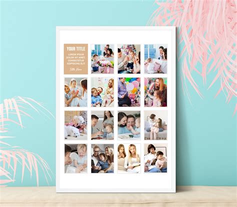 16 Photo Collage Template