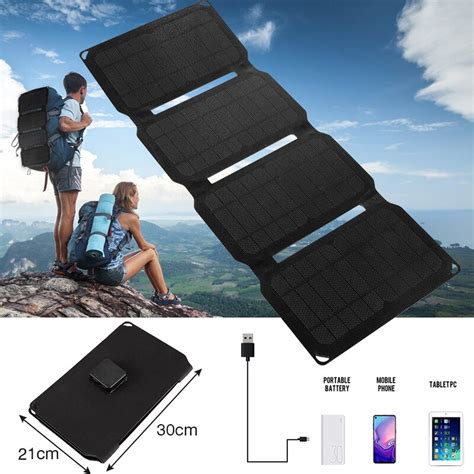30w Portable Solar Panel Kit Usb Etfe Foldable Mobile Phone Power Bank