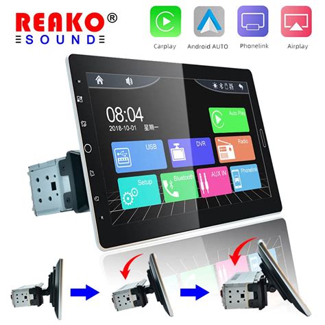 Buy REAKOSOUND Car Radio 10 1 Touch Screen Carplay Universal 1 Din