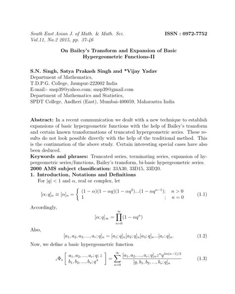 pdf on bailey s transform and expansion of basic hypergeometric functions ii