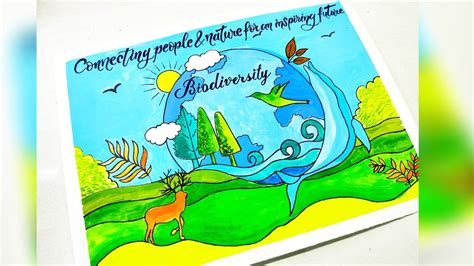 Biological Diversity Poster Drawing Chart Project Making Off