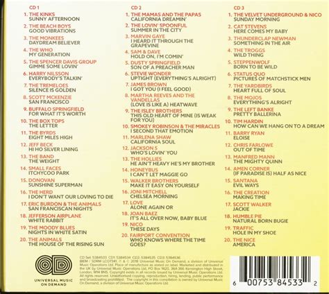 60 Greatest Hits Of The SIXTIES New 3 CD Boxset All Original 60 S