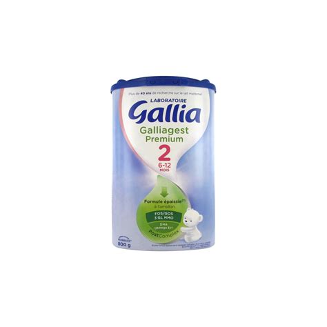 Lait Galliagest Premium 2ᵉ âge Gallia Bébé de 6 à 12 mois 800g