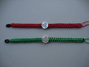 Pulsera de macramé nudo serpiente alterno Manualidades