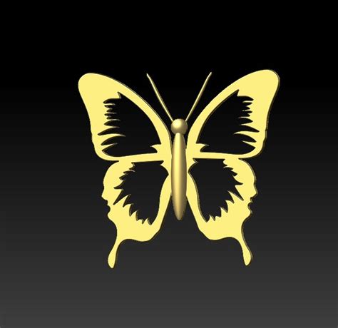 Butterflies 2 Stl Models For Cnc Routers Or 3d Printers Etsy