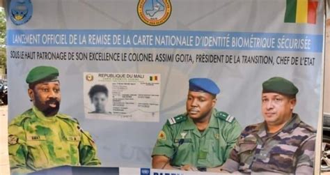 Mali La remise officielle des Carte nationale d identité biométrique