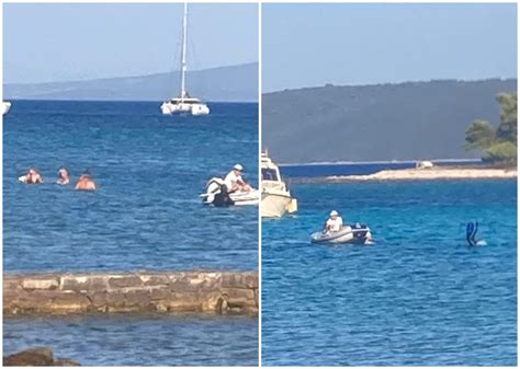 Slobodna Dalmacija Dok su se ljudi kupali muškarac kraj njih ronio s