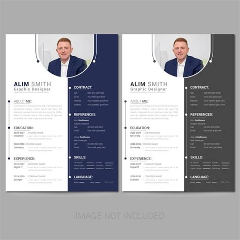 Premium Vector Professional Modern Curriculum Vitae Cv Design