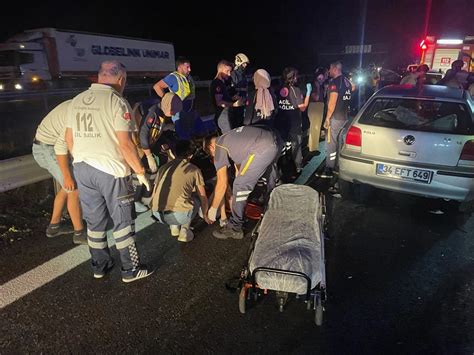 Anadolu Otoyolu nda Zincirleme Trafik Kazası 14 Yaralı Son Dakika