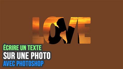 Comment écrire un texte sur une photo Photoshop Tutorials YouTube