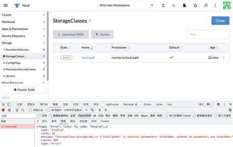 set local path to default storageclass failed no error message from ui · issue 5831 · rancher