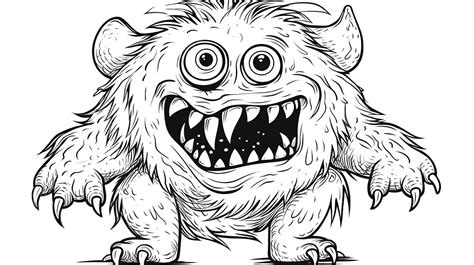 Dibujos De Monstruos Animados Para Colorear Vsun