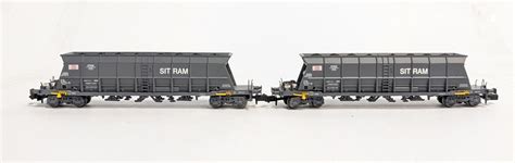 SET DE 2 WAGONS TREMIES A 4 ESSIEUX FAOOS SGW SITRAM SNCF