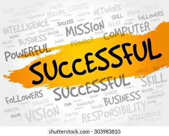 Successful Word Cloud Business Concept Stock Vector Royalty Free