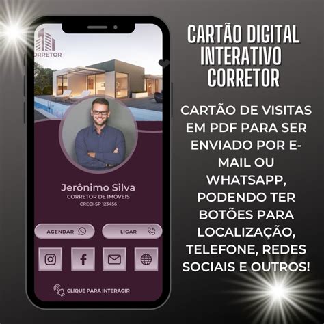 Cart O De Visita Digital Interativo Corretor Elo