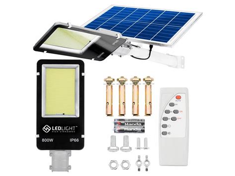 Lampa Duża Mocna Solarna Ip66 Uliczna Ogrodowa Pilot 800W 500 Led