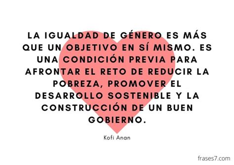 Frases sobre IGUALDAD de Género Inspiradoras