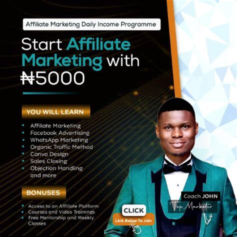 Buy Affiliate Marketing Daily Income Program Amdip With Coach John By