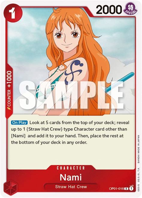 Nami Romance Dawn One Piece Card Game