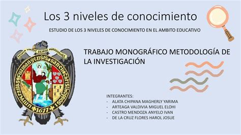 Los 3 Niveles De Conocimiento Luis Hernando UDocz