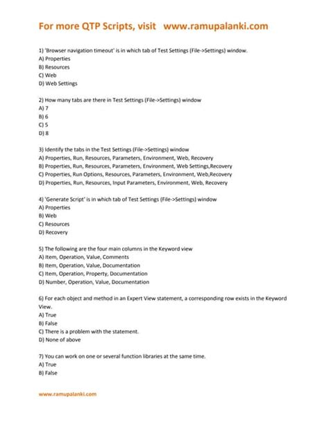 quicktest pro qtp interview questions and answers pdf