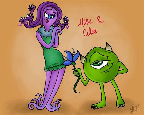 Mike And Celia By Zapitoow On Deviantart Celio Monsters Inc Petits