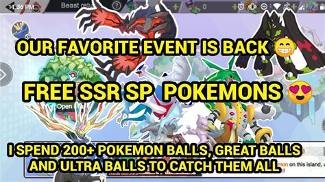 Free SSR SP Pokemons In New Event Summoning SSR Pokemon Pokemon