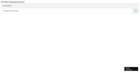 Ui5 Webcomponents Forked Codesandbox