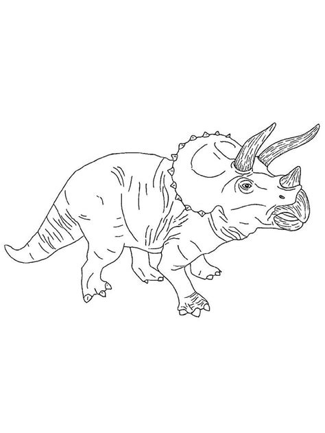 Dinosaur Triceratops Coloring Page