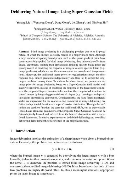 pdf deblurring natural image using super gaussian fields dokumen tips